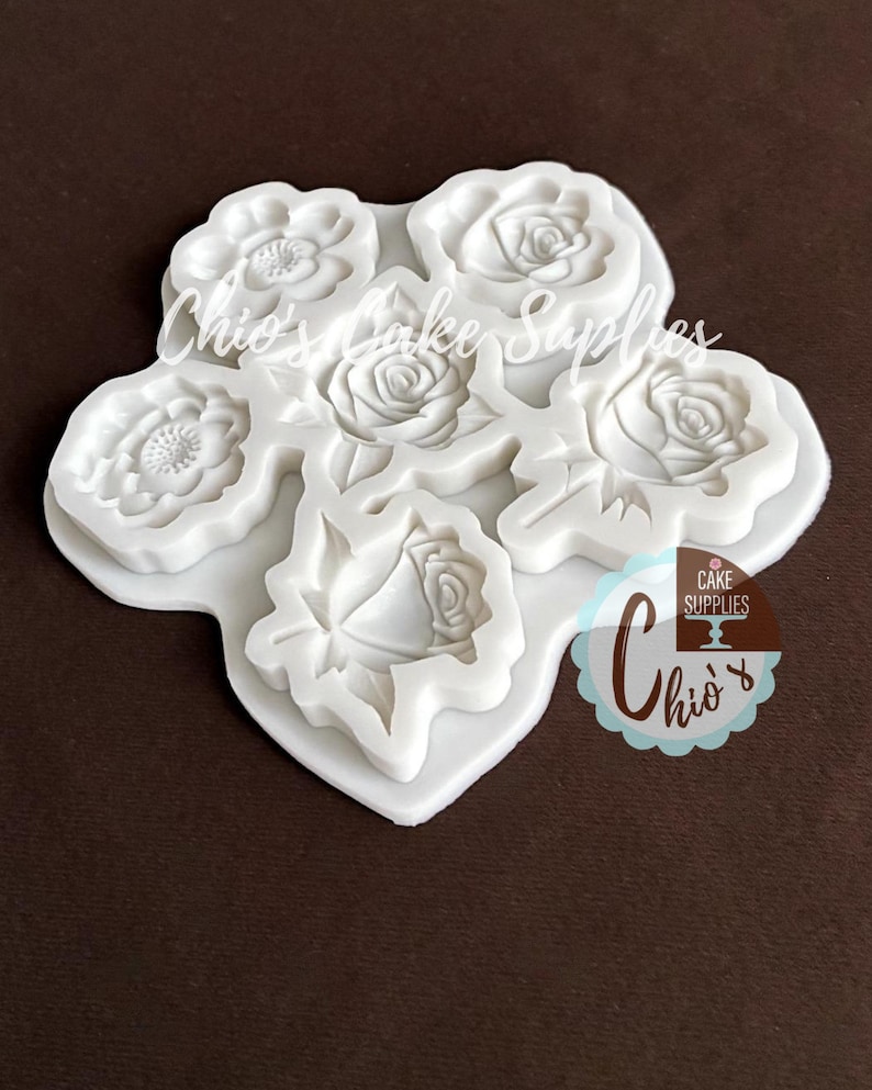 Roses, Flowers Silicone Mold, 6 Cavities - Etsy