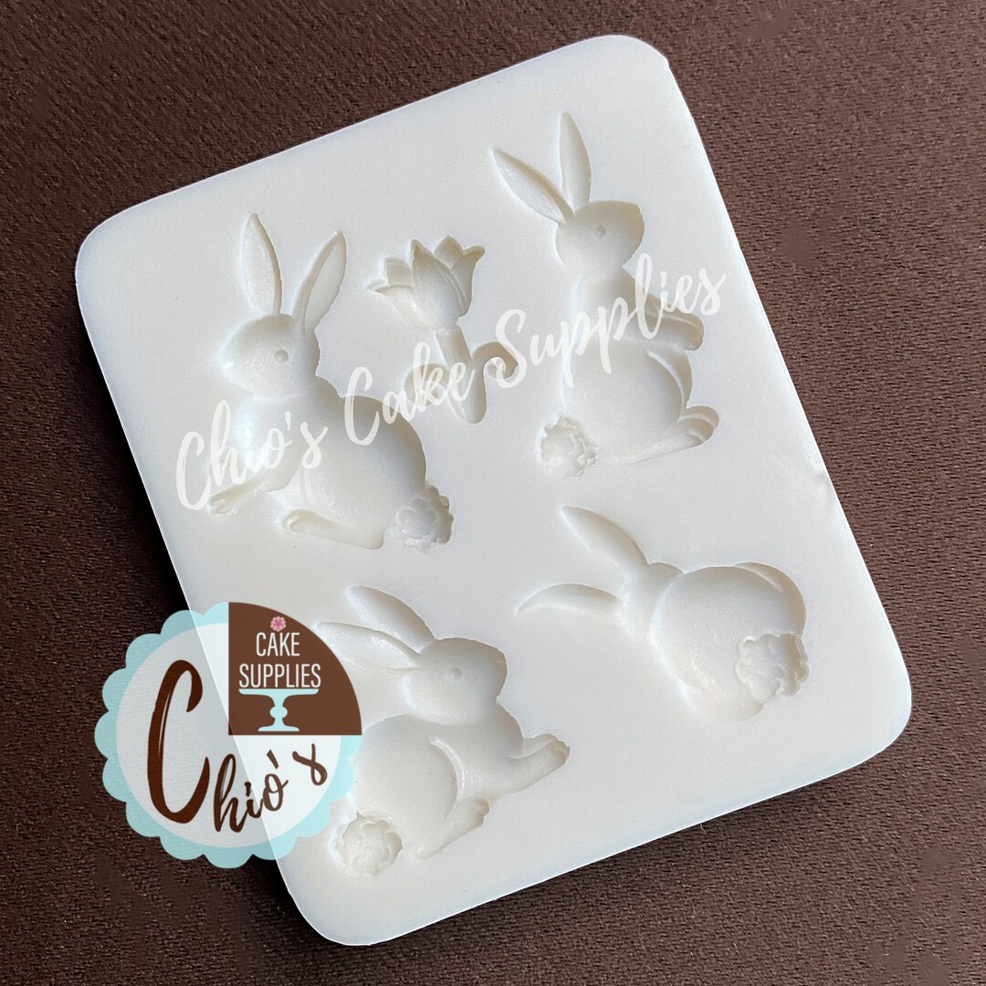 Easter Bunny Silicone Mold, 5 Different Cavities - Etsy