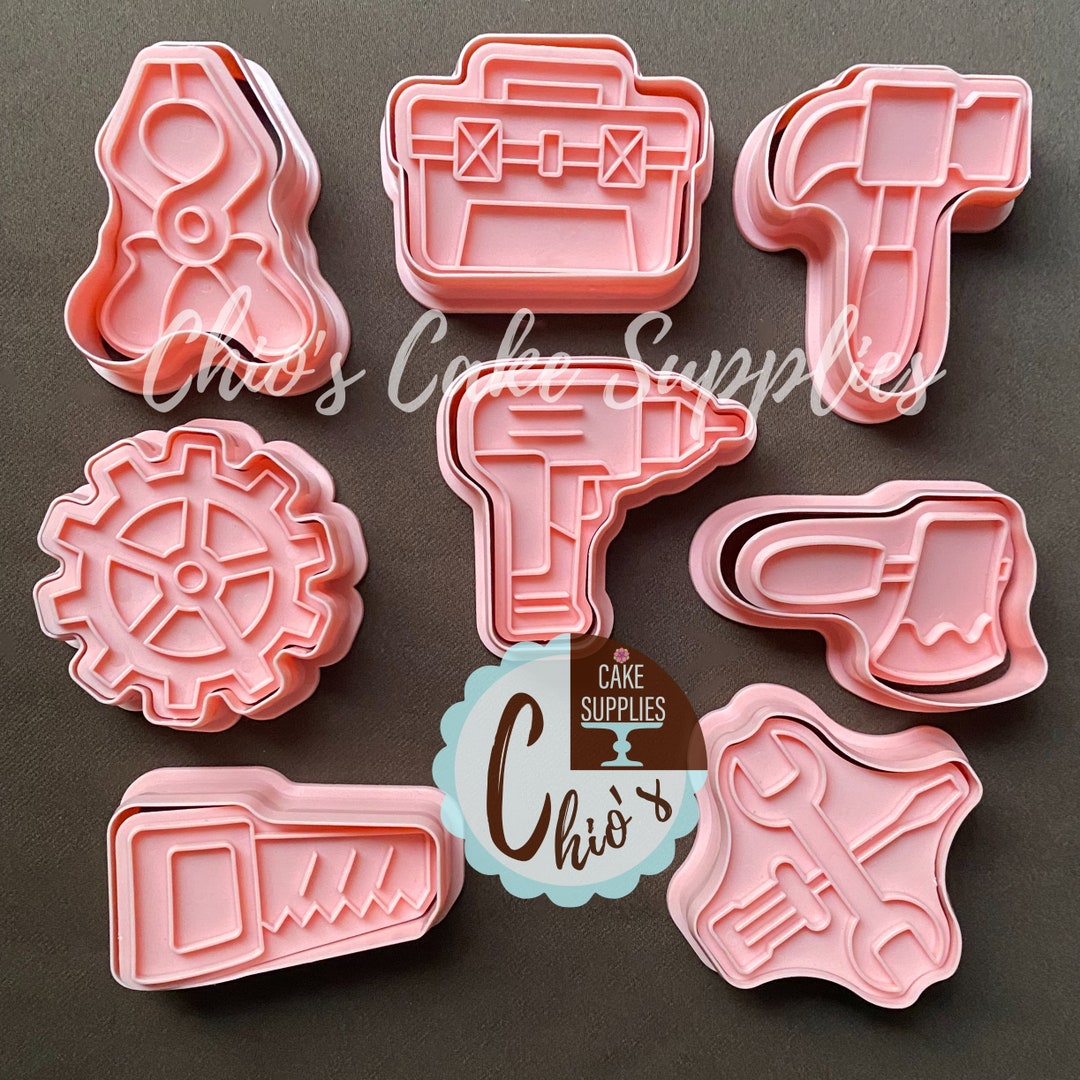 Construction Tools Cookie Cutter With Stamp 16 Pieces Set - Etsy