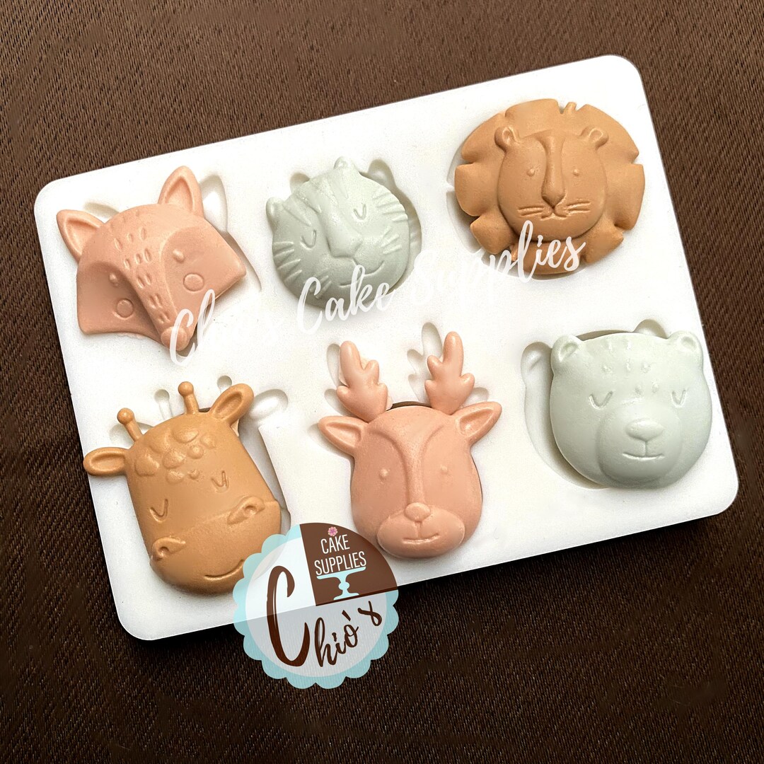 Woodland Zoo Animal Silicone Mold, 6 Cavity - Etsy