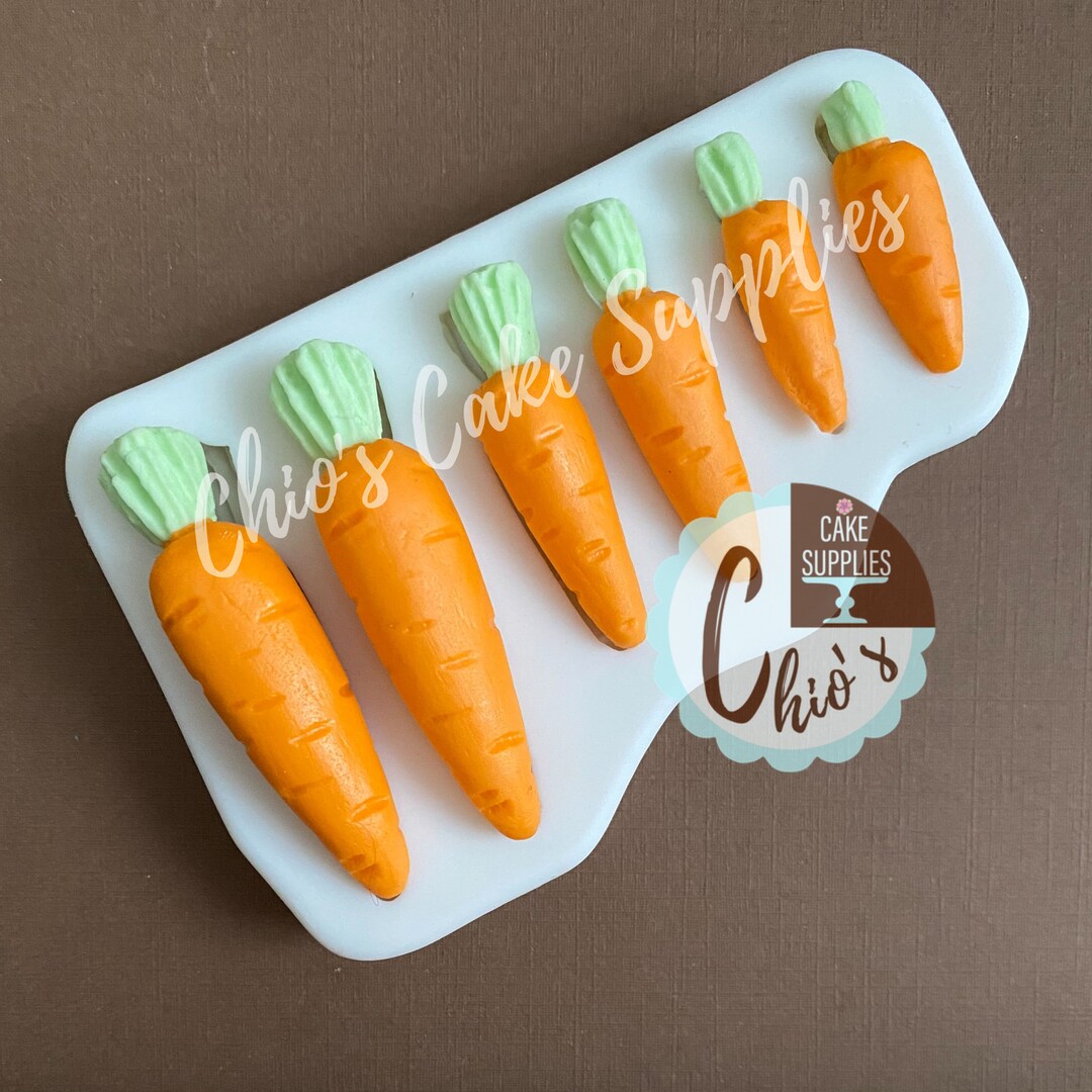 3D Carrots Silicone Mold, 6 Cavities. - Etsy