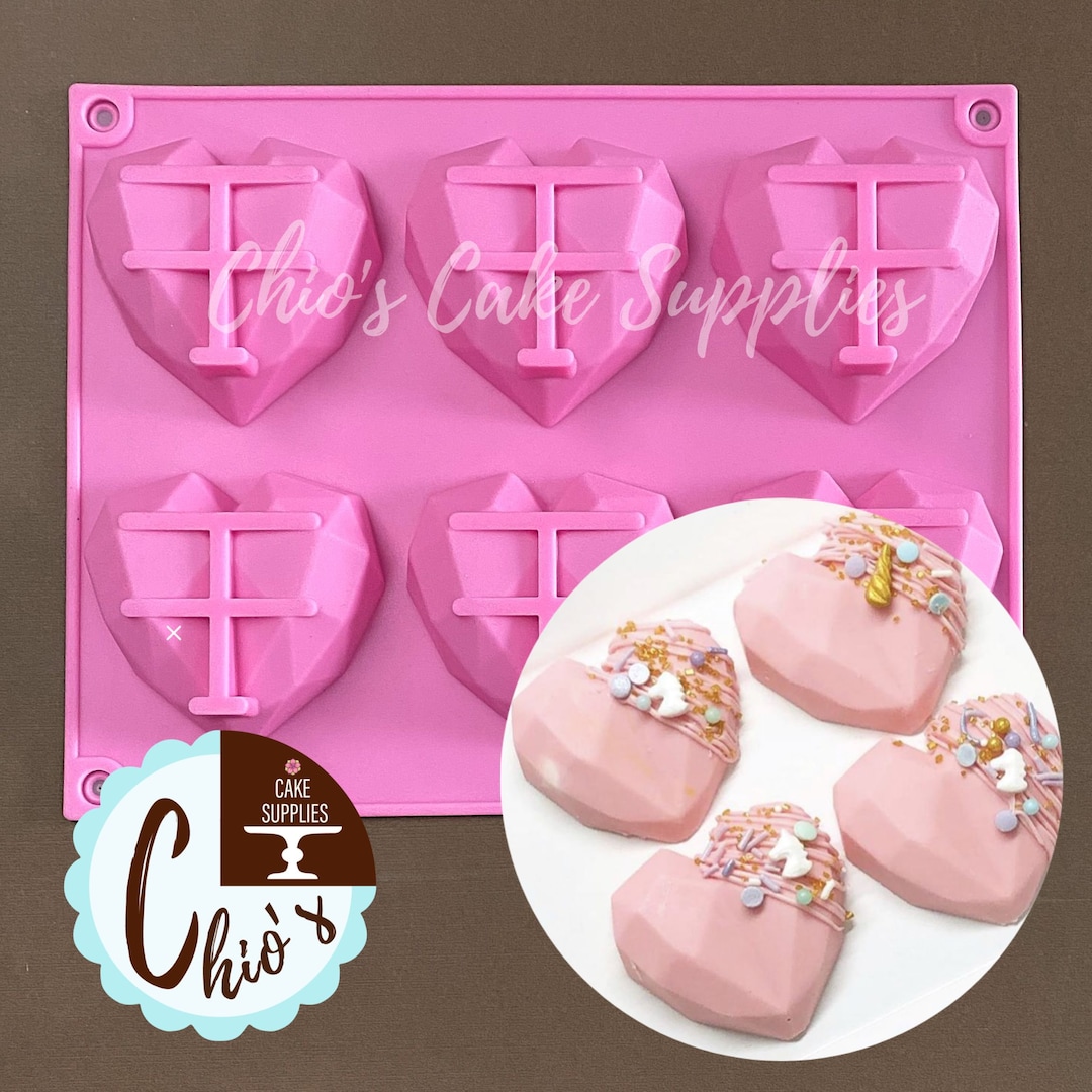 Heart Big Silicone Mold, 6 Cavities - Etsy