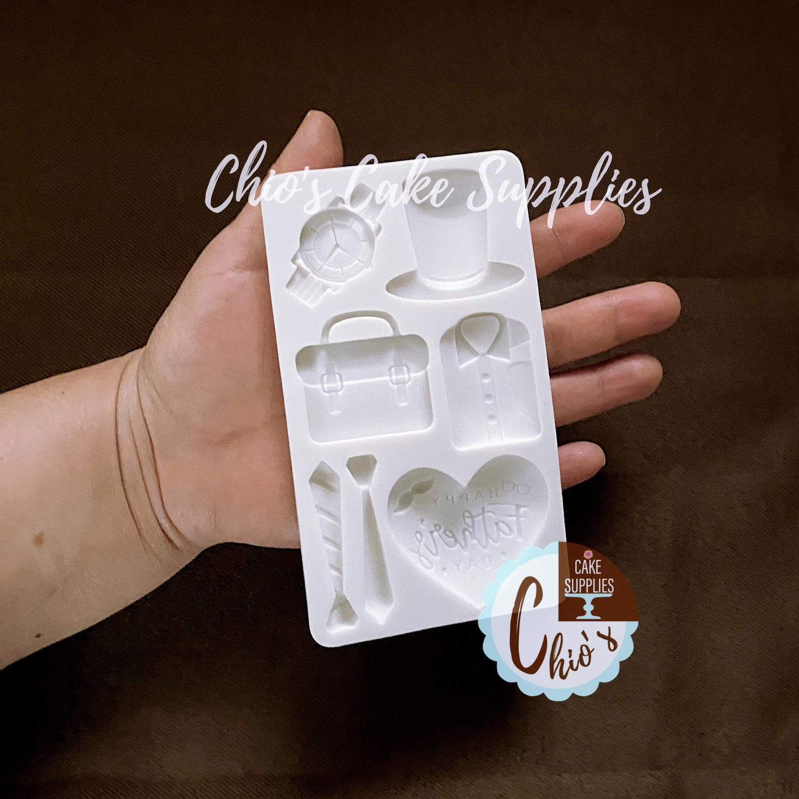 Happy Father's Day Silicone Mold. Watch, Suitcase, Shirt, and Tie. - Etsy