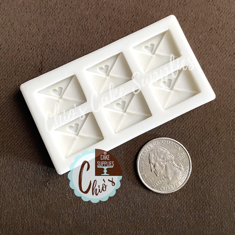 Mini Envelopes With Heart Silicone Mold, 6 Cavities - Etsy