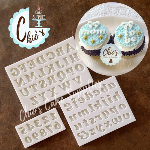 LETTERS & NUMBERS MOLD Mini Alphabet Silicone Fondant Mold - Etsy