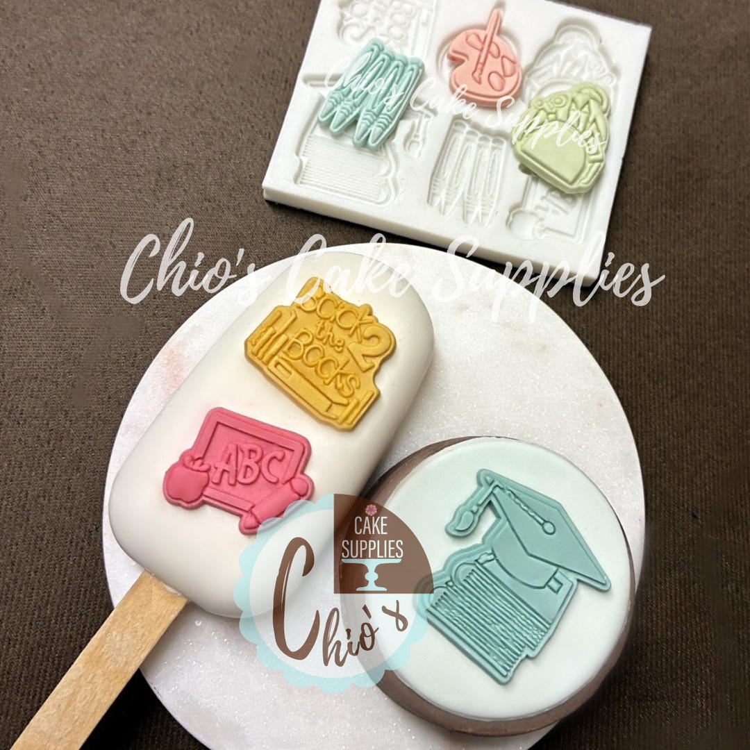 School Themed / Graduation Silicone Mold - Etsy