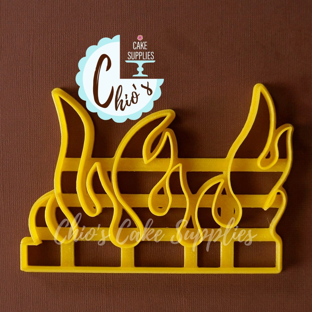 Fire Flame Shape Fondant Cutter cake Decorating Supply - Etsy