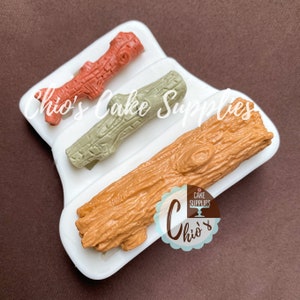 3D - Tree Log Silicone Mold, 3 Cavities, 3 Different Sizes. - Etsy
