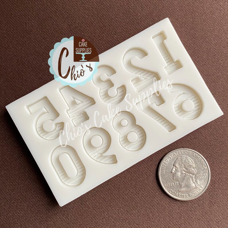 Alphabet Uppercase Lowercase and Numbers Silicone Mold. - Etsy