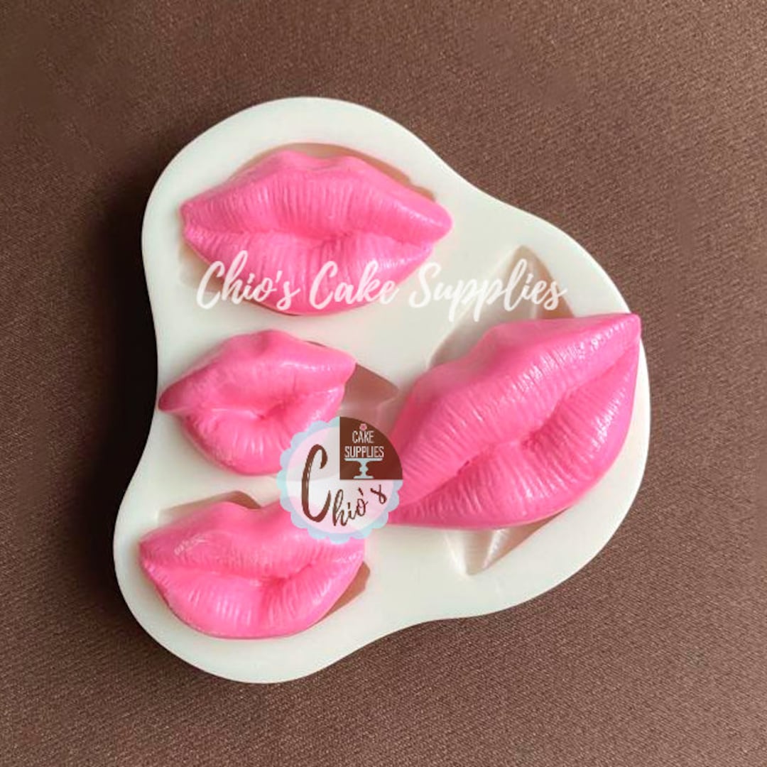 Kissing Lips / Valentine's Day Silicone Mold, 4 Different Designs - Etsy