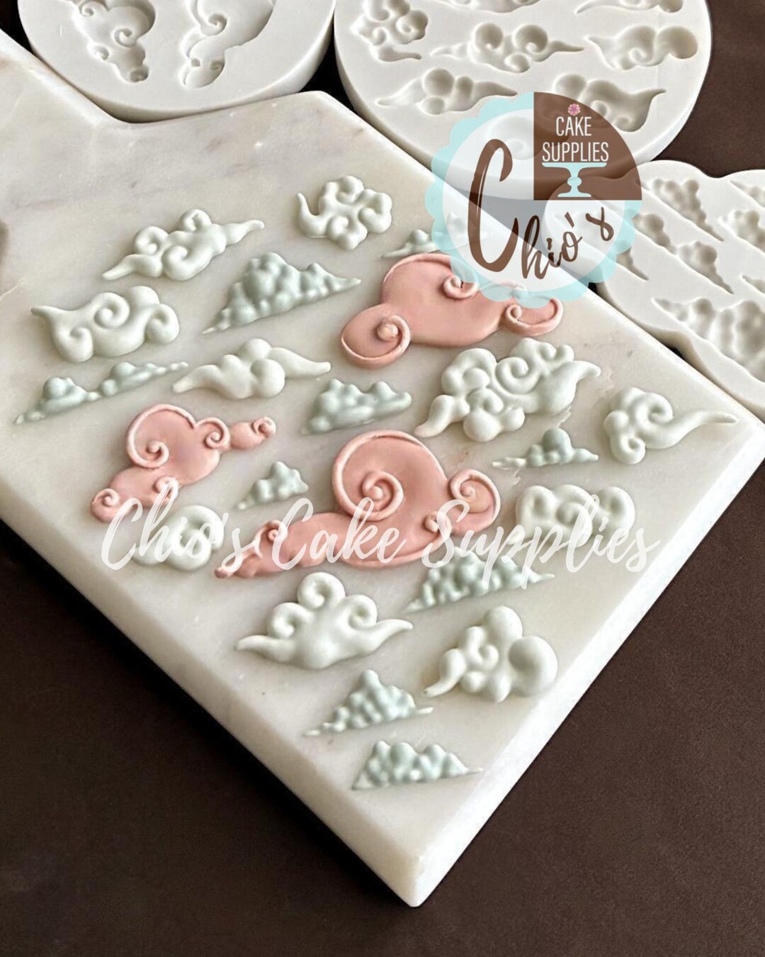 Cloud Silicone Mold: Spiral & Fluffy Cloud Designs - Etsy