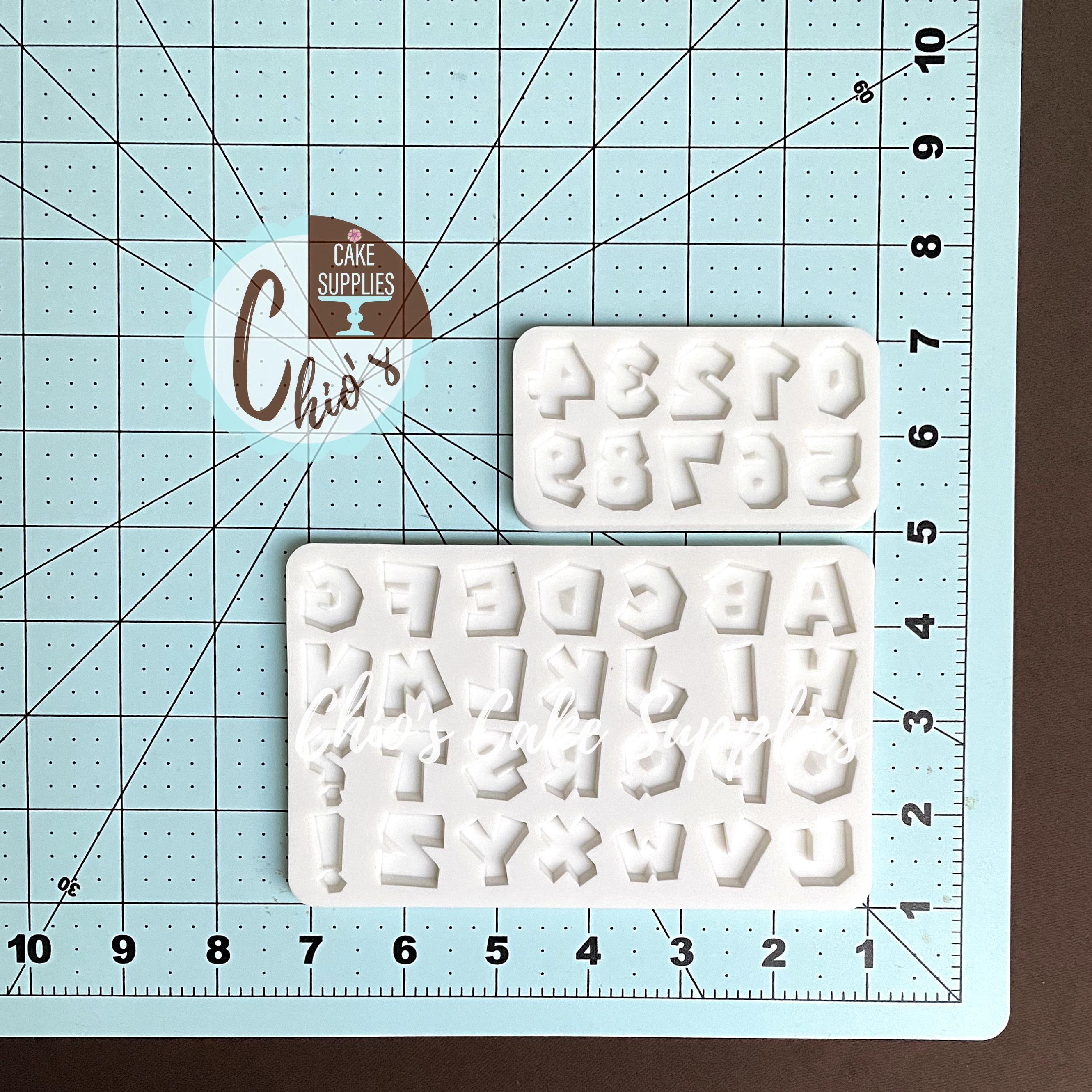 Uppercase Alphabet Letters / Numbers Silicone Molds. Font #029 - Etsy