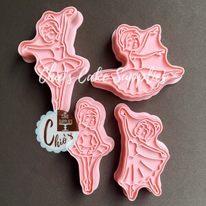 Ballerina / Ballet Cookie Cutter With Stamp 16 Pieces Set, 8 Cutters ...