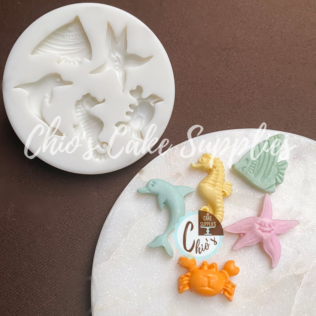 Mini Under the Sea Themed Silicone Mold, 5 Different Cavities - Etsy