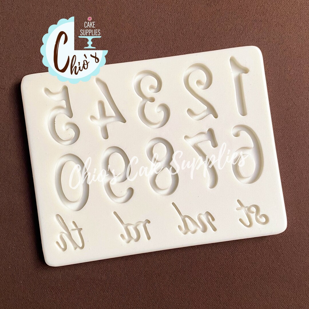 Ordinal Numbers Silicone Mold, 14 Cavities - Etsy