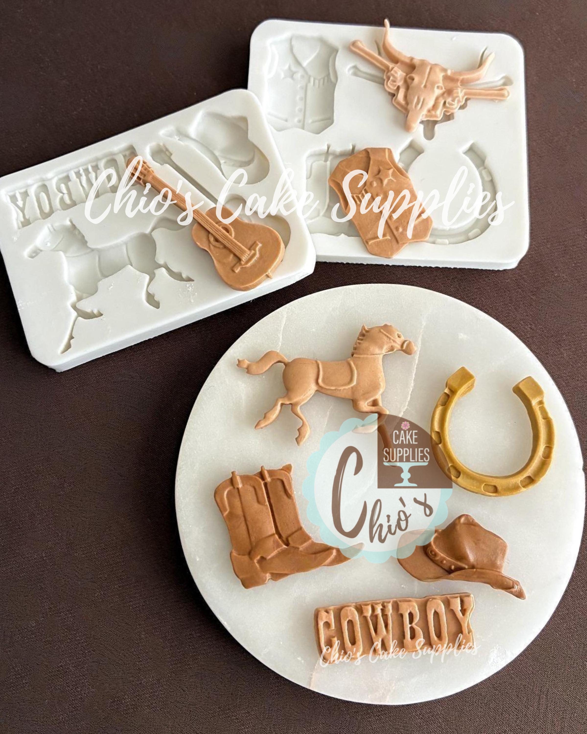Western / Cowboy / Rodeo-themed Silicone Molds - Etsy