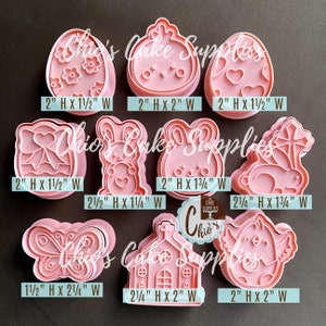 Easter Themed Cookie Cutter With Embosser 20 Pieces Set / Easter Eggs ...