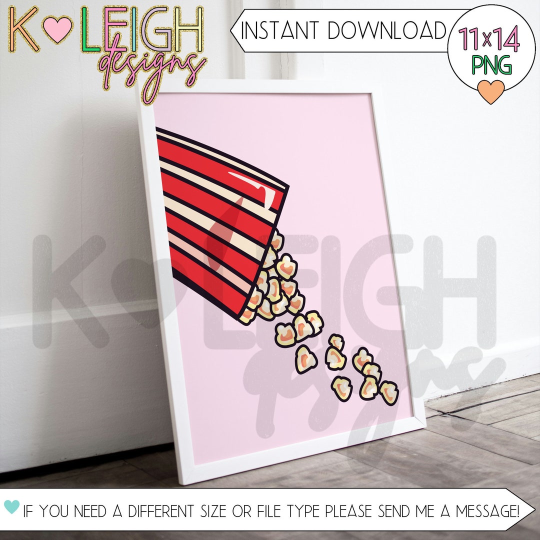 INSTANT Download Printable 11x14 Popcorn Pop Art Motivational Quote ...