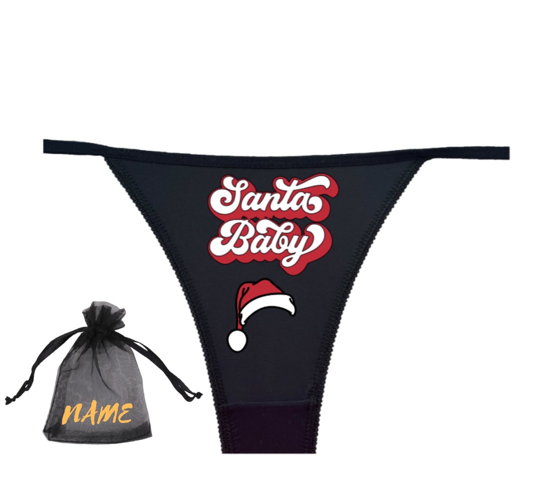 Santa Baby Christmas Panti Gift Underwear With Custom Gift Bag, Gag ...