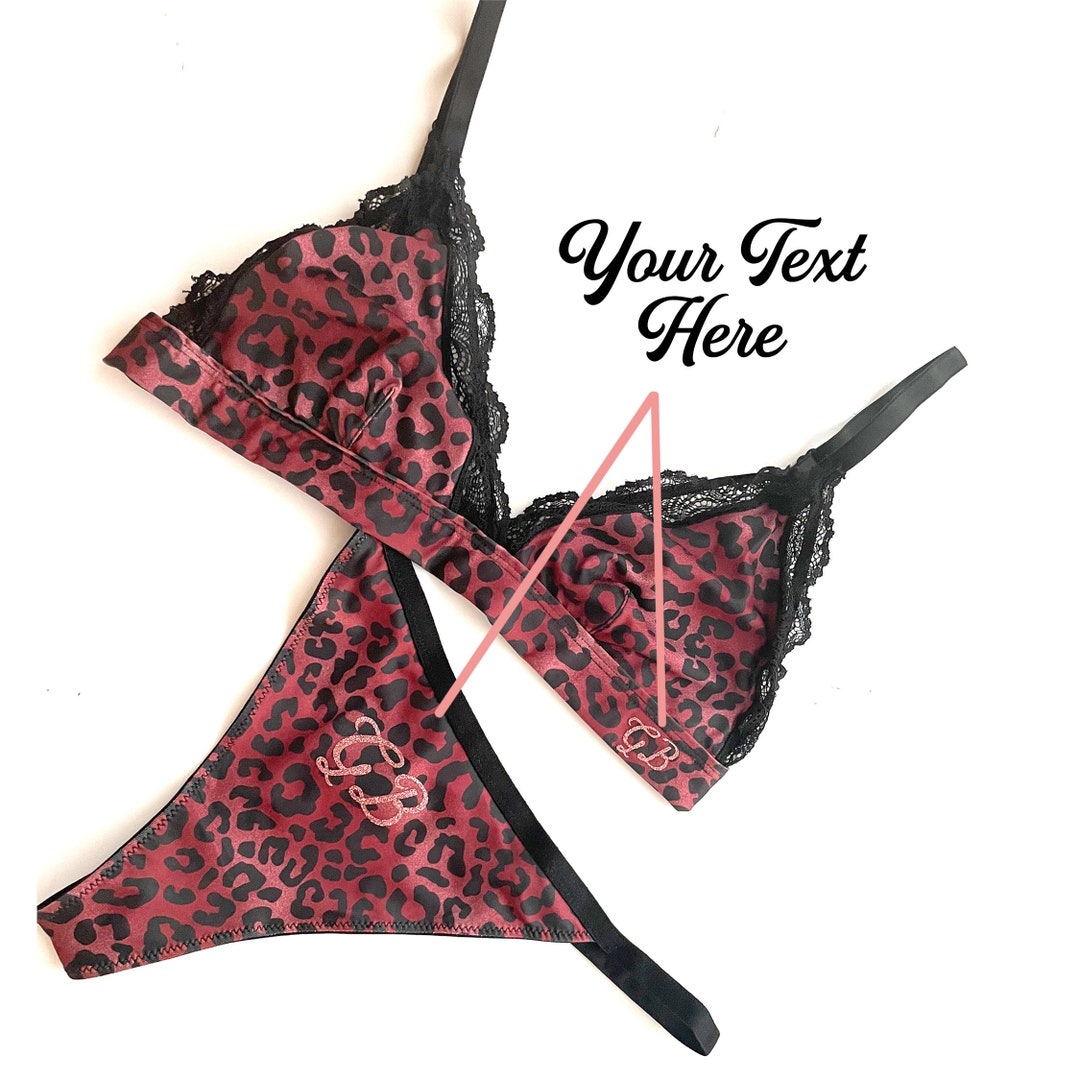 Personalized Lingerie Set Custom Gift for Her Custom Name - Etsy