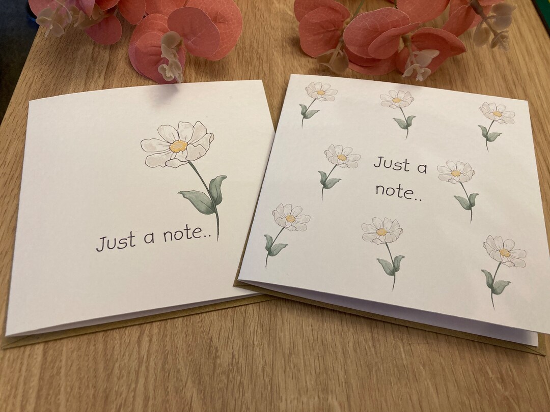 Daisy Notecards/ Flower Notelets/ Blank Greetings Cards/ Floral Cards ...