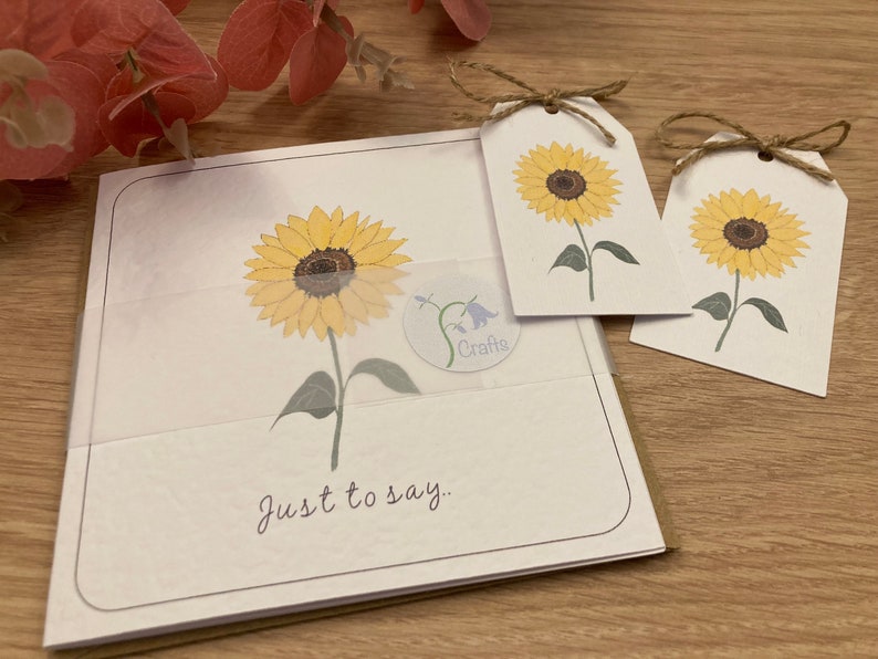 Sunflower Notecards/ Flower Notelets/ Blank Greetings Cards - Etsy UK