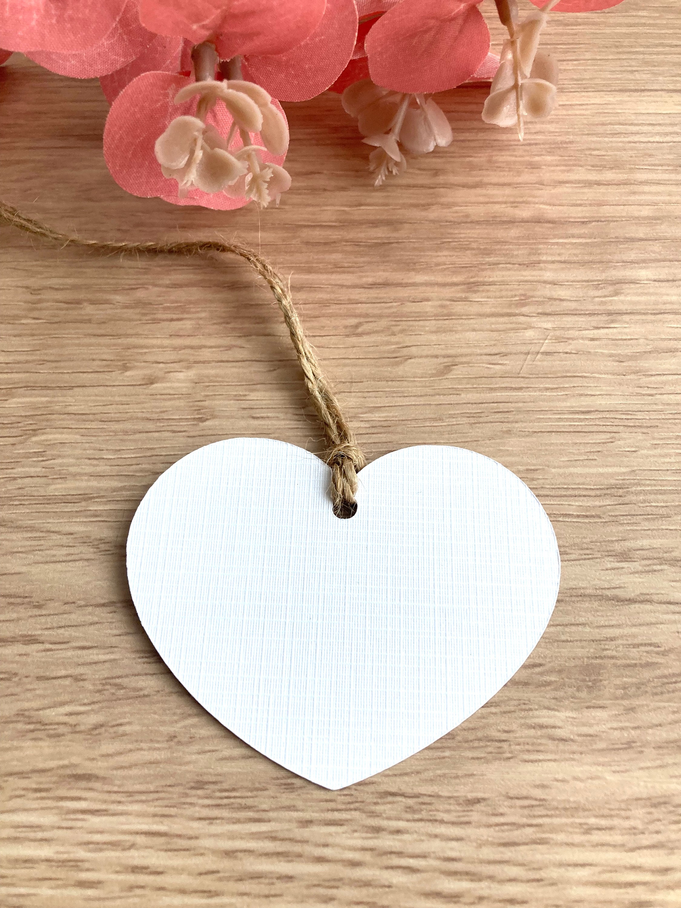 Heart Shaped Gift Tags, Natural Linen Card Gift Tags, Hammered Card ...