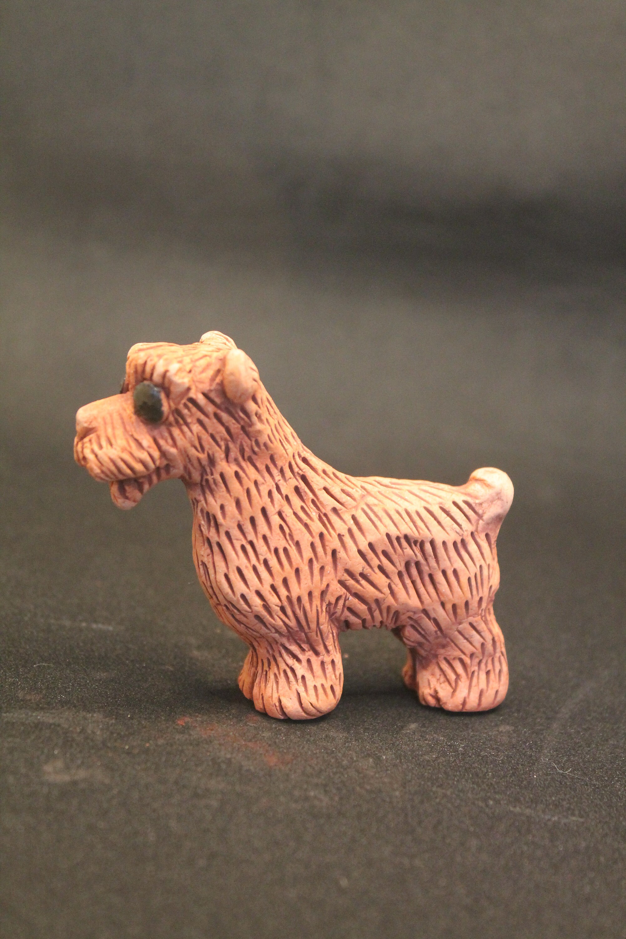 Clay Figurine, Terrier Dog - Etsy