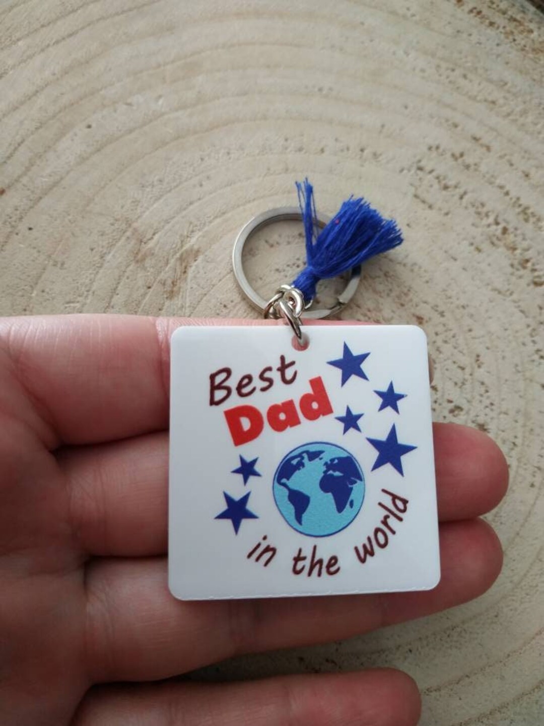 Best DAD in the World, Father's Day Gifts, Wonderful Key Chain, Daddy ...