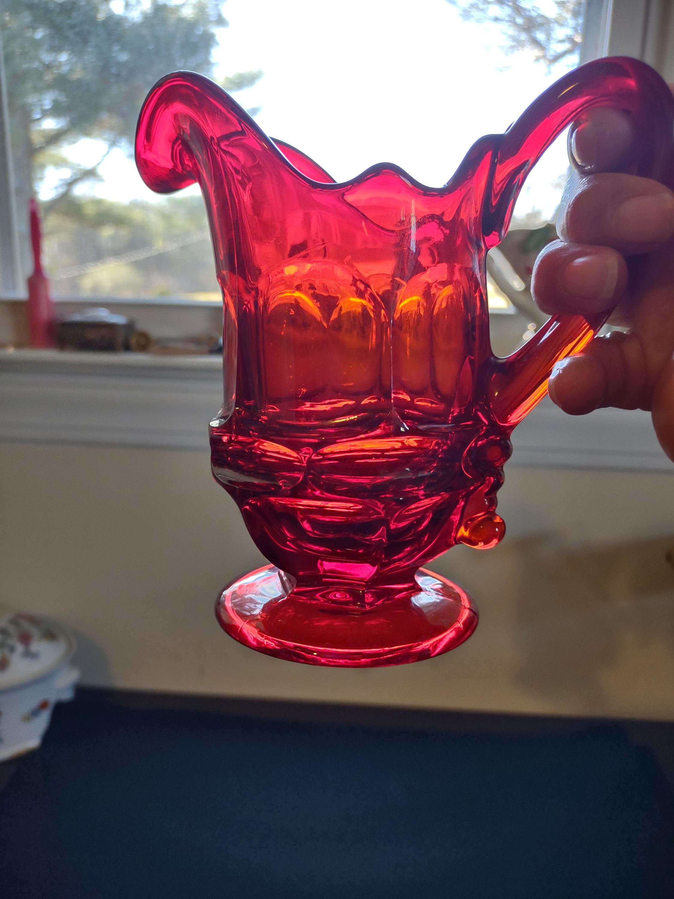 Vtg Fostoria Argus Ruby Red Creamer Pitcher - Etsy