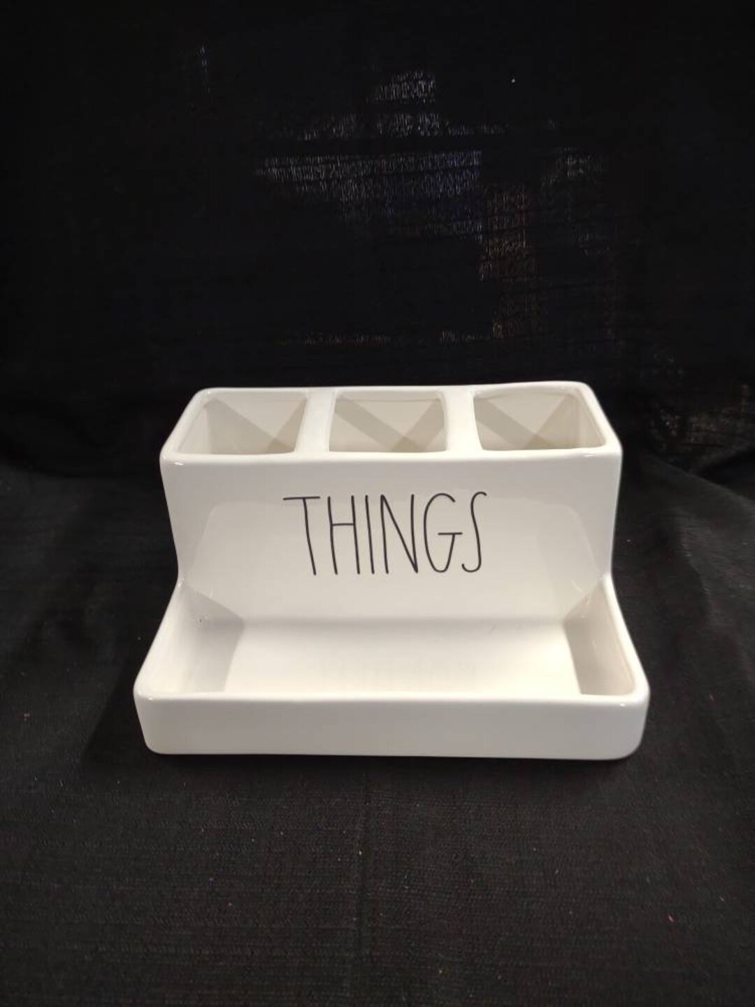 Rare Dunn THINGS 3 Compartment Organizer Ceramic - Etsy