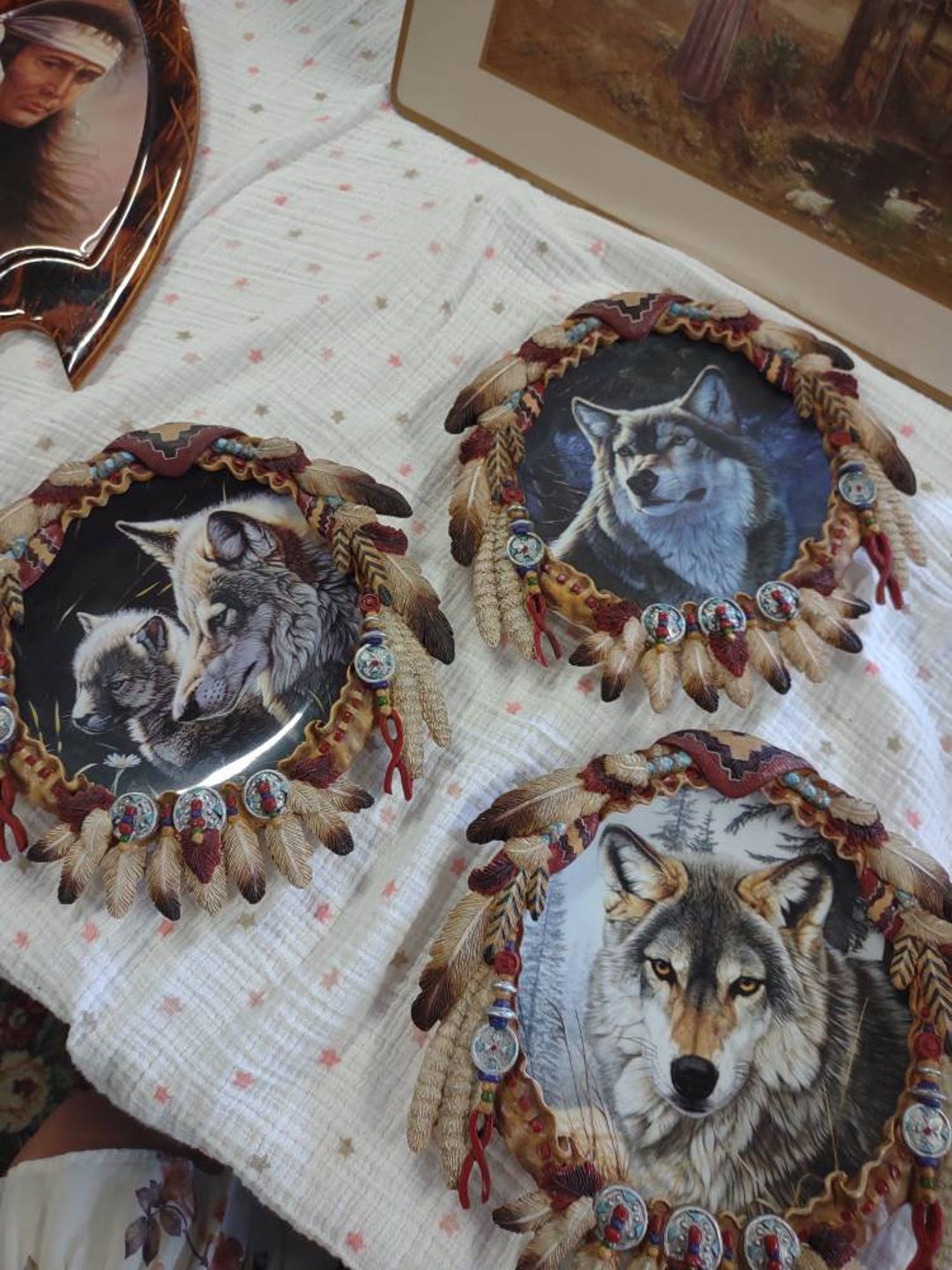 Hamilton Collector Plates Autumn Majesty Winter Majesty Summer Majesty ...