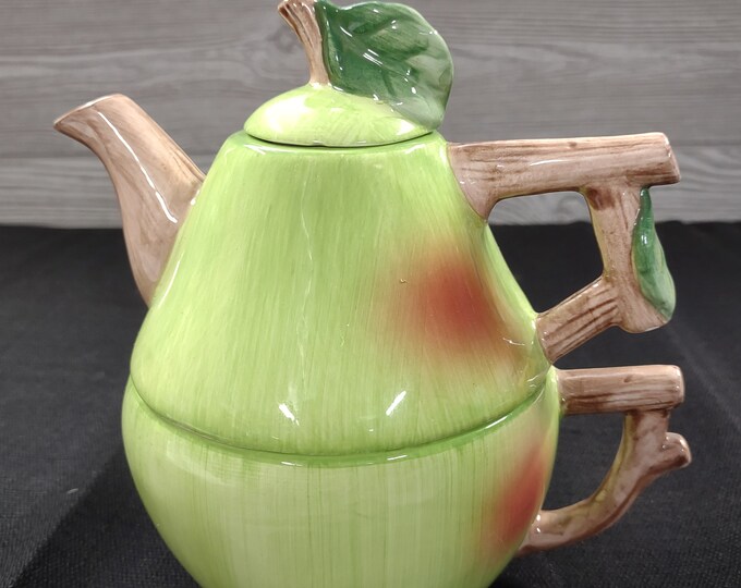 Vtg CIC Peggy Jo Ackley Handpainted Pear Fruit Tea for One Teapot - Etsy