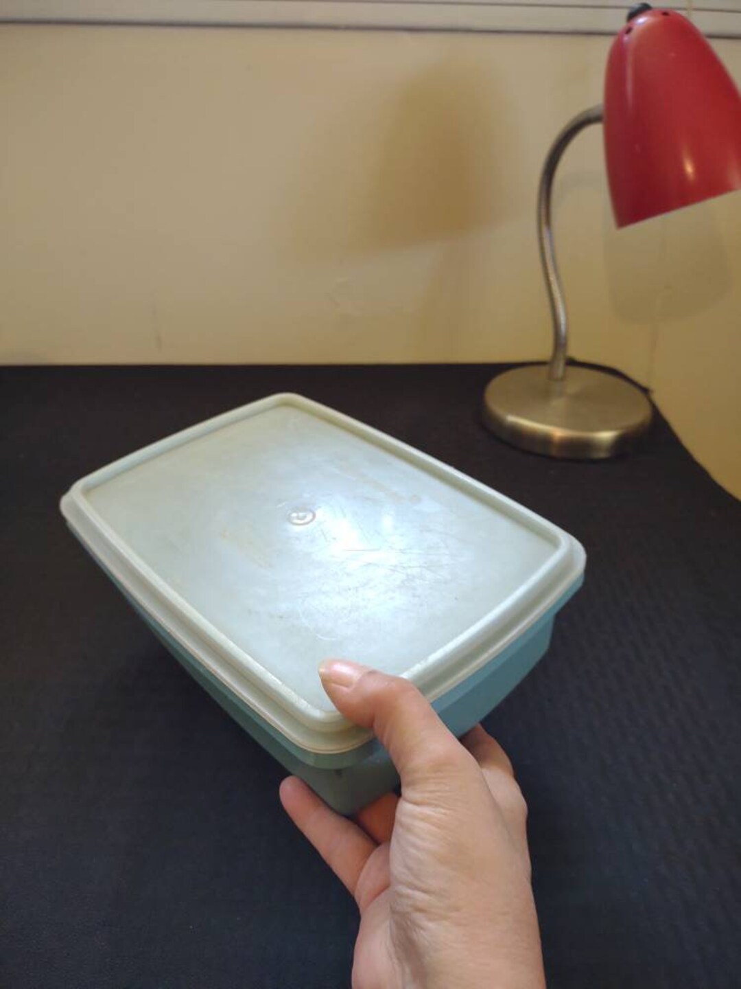 VTG Tupperware Lunchbox Pale Blue 4 Compartments - Etsy