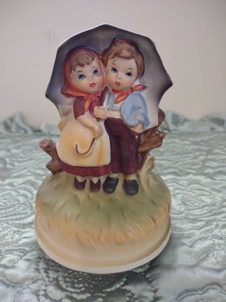 Vtg Chadwick Miller Rotating Music Box Hummel Style - Etsy