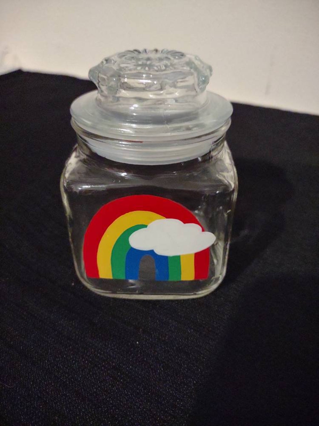 Cute Little Rainbow Canister/container 4inch - Etsy