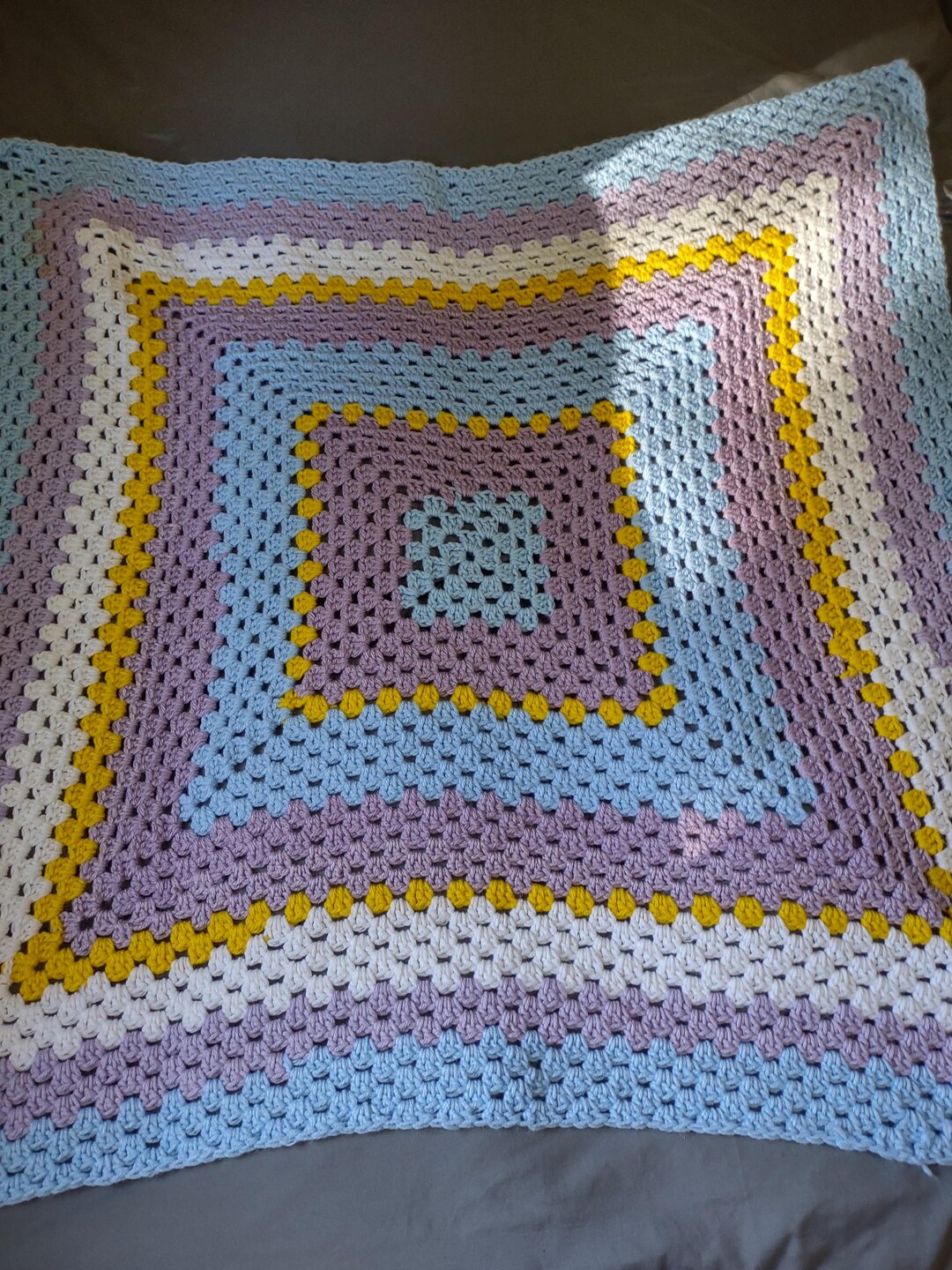 Vtg Handmade Afghan Crochet Blanket Throw - Etsy