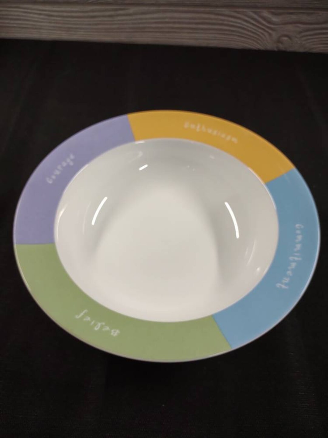 VTG Mary Kay Words to Live by Serving Bowl 10 Inch - Etsy
