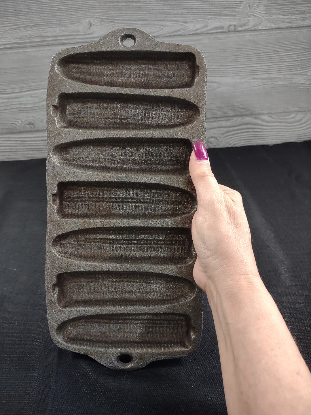 Vtg Cast Iron Corn Bread Baking Pan - Etsy