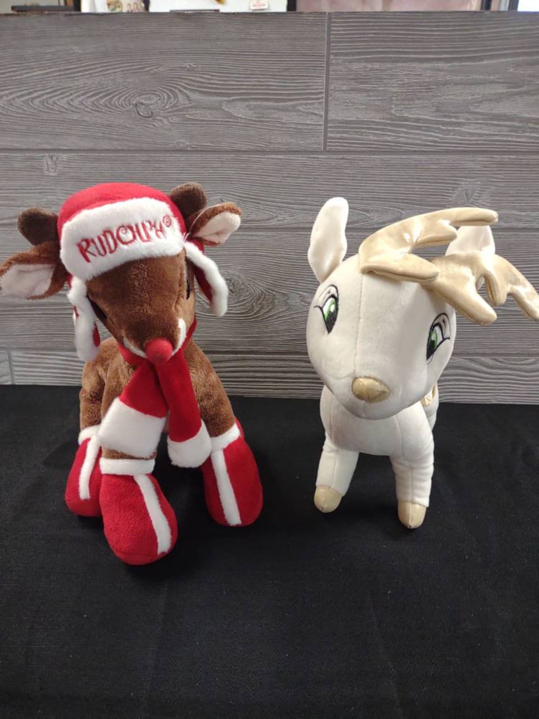 Rudolph the Red Nose Reindeer and Prancer Plushies 11 Inch Santa's ...
