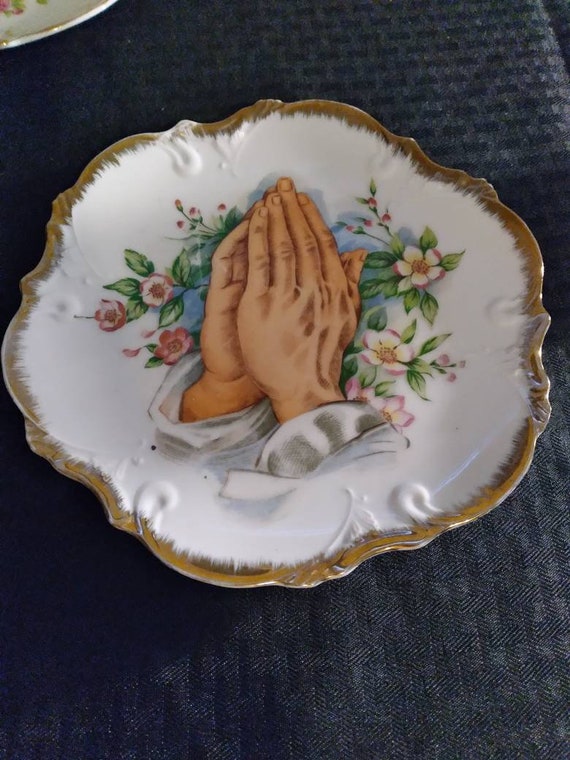 Religious Praying Hands Decor Plate | Etsy