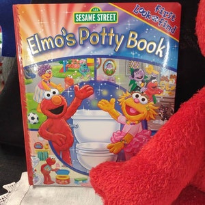 Sesame Street Elmo Plush 28 Inch With Elmo's Potty Book Potty Training ...