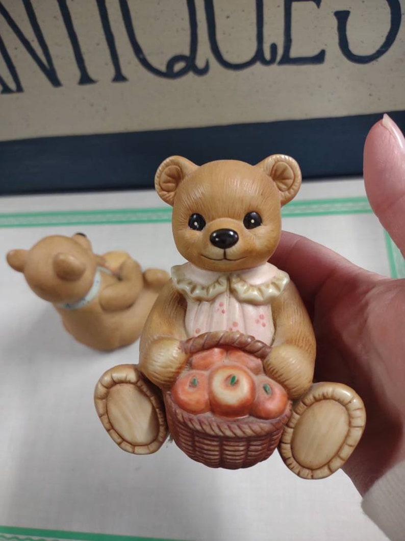 VTG Homco Harvest Bears Set Ceramic - Etsy