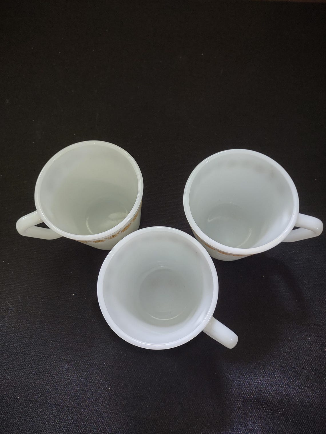 Pyrex Milk Glass Butterfly Coffee Cups Mugs 8 Oz. Set of 3 - Etsy