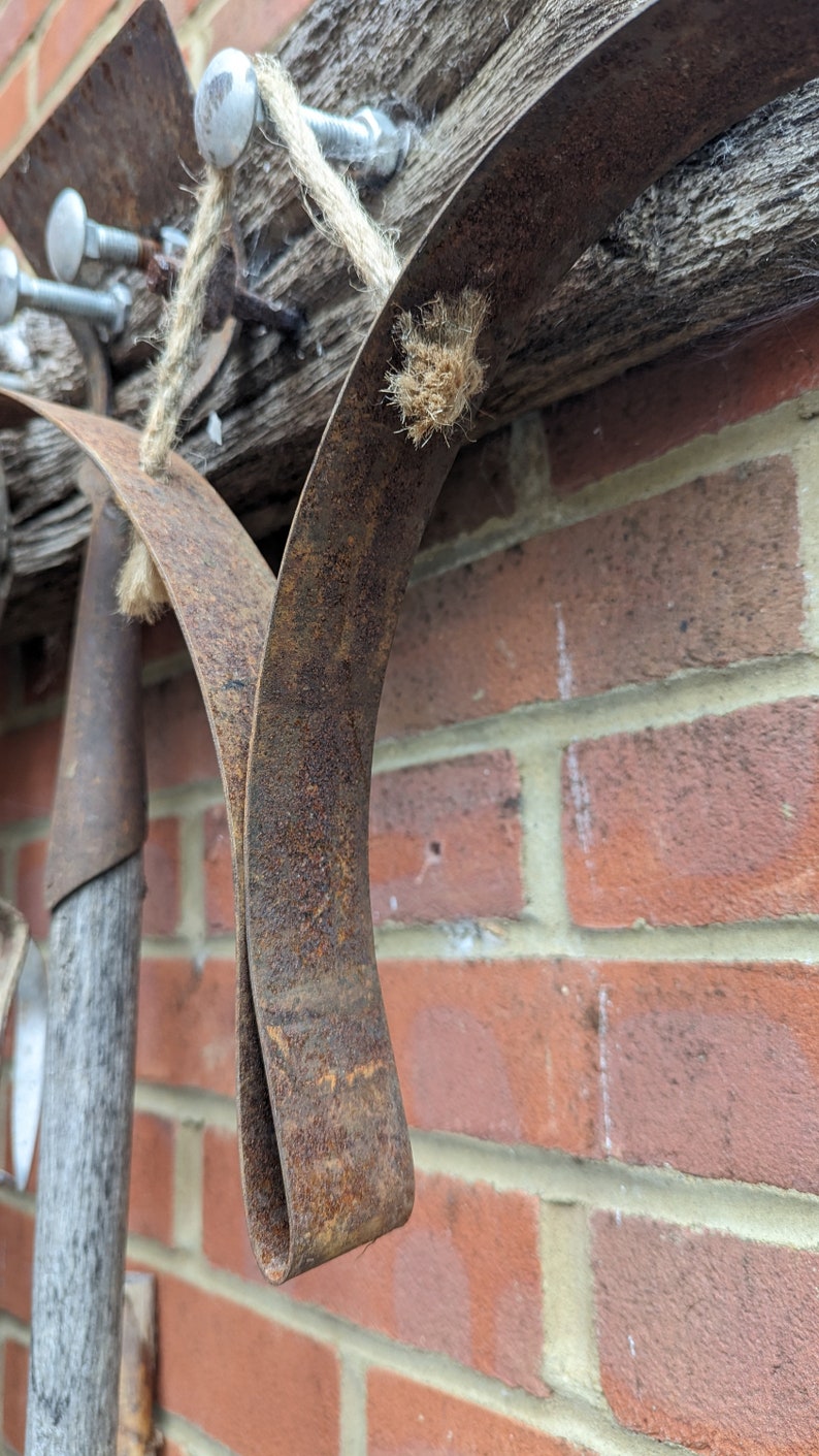 Metal Hanging Heart Made From Whiskey Barrel Hoop - Etsy UK