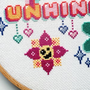 Unhinged Cross Stitch Pattern - Etsy