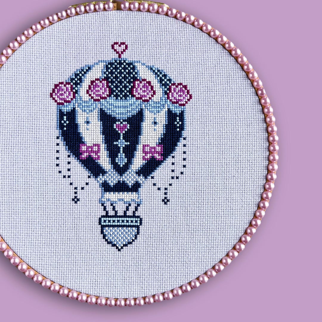 Hot Air Balloon Cross Stitch Pattern - Etsy