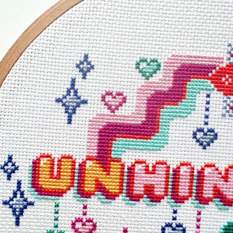 Unhinged Cross Stitch Pattern - Etsy