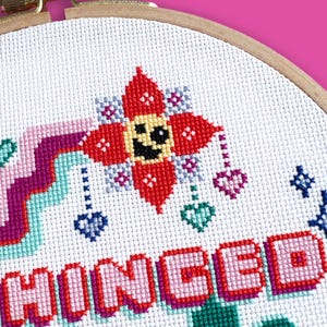 Unhinged Cross Stitch Pattern - Etsy