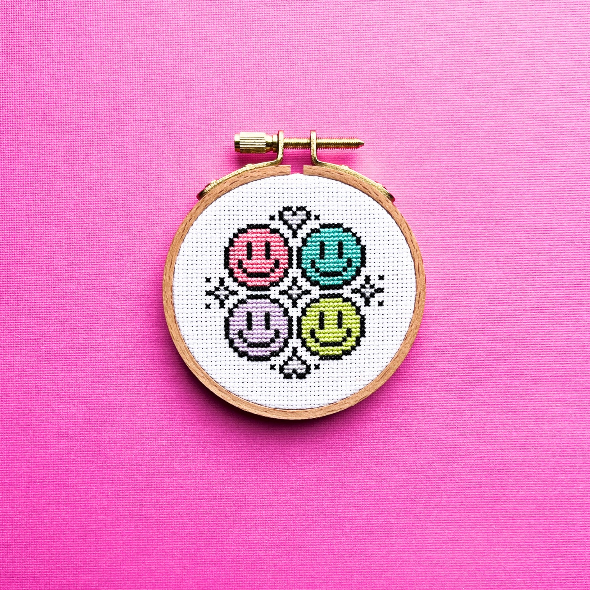 Smileys Cross Stitch Pattern - Etsy